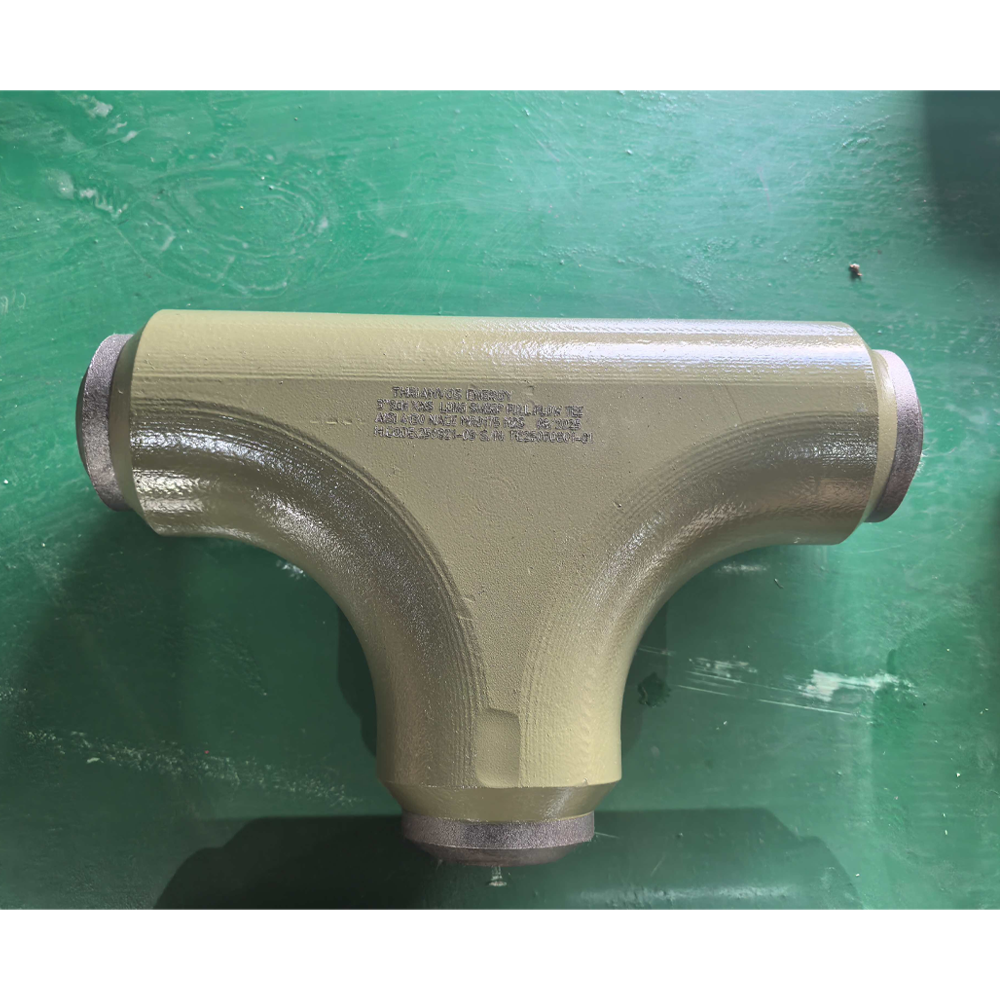 3" SCH XXS LONG SWEEP FULL FLOW TEE 10K PSI MAT AISI 4130 YS 75K PSI ...